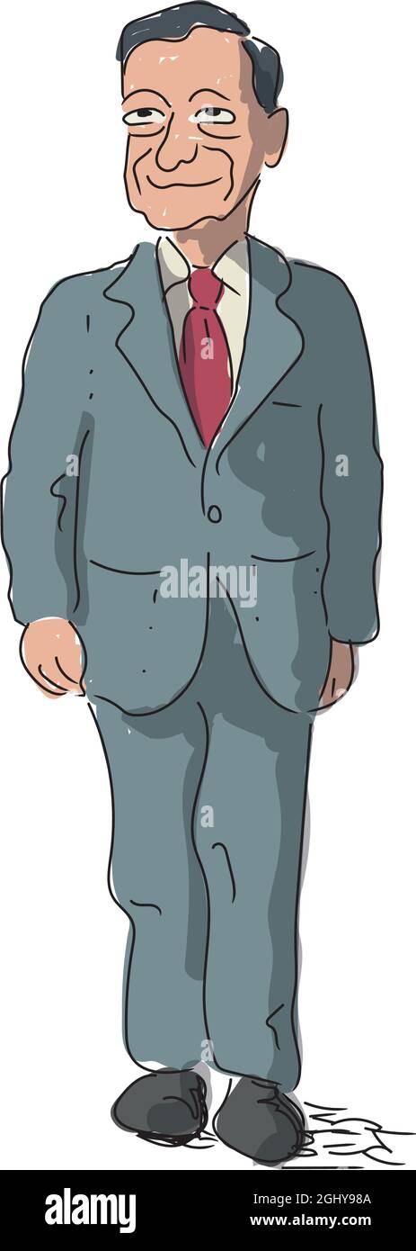 Mario draghi cartoon hi-res stock photography and images - Alamy