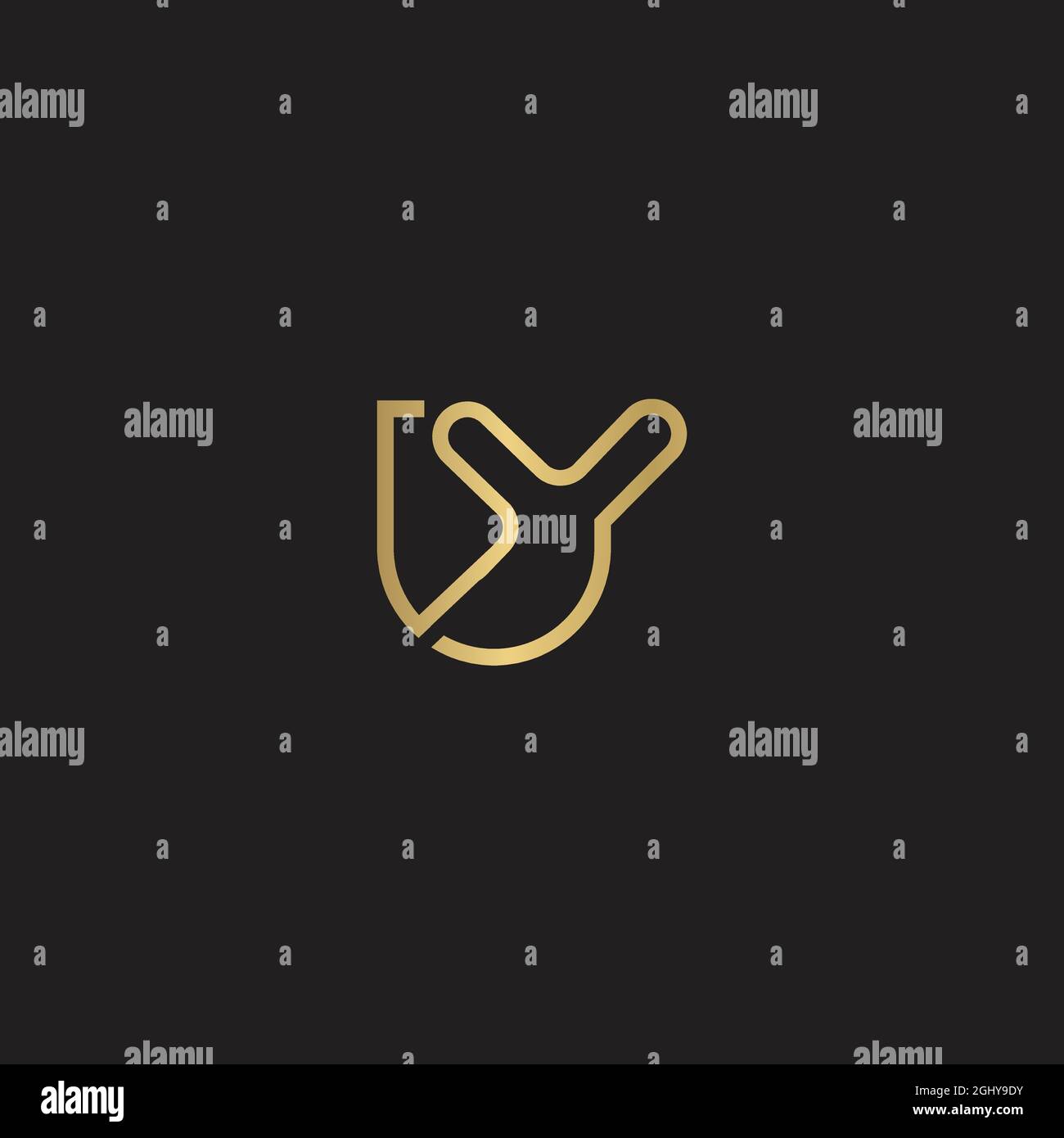 Alphabet Initials logo UY, YU, Y and U Stock Vector Image & Art - Alamy