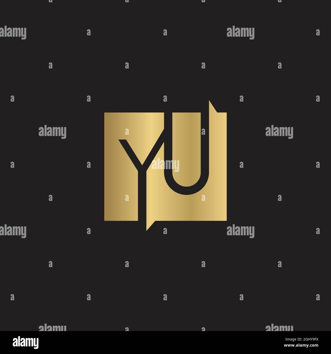 Alphabet Initials logo UY, YU, Y and U Stock Vector Image & Art - Alamy