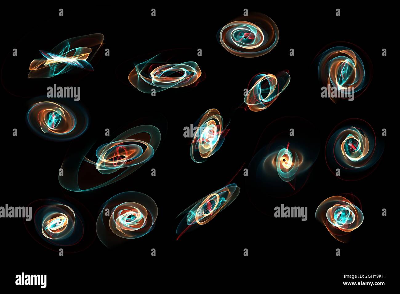 Galaxy Collection. Spiral galaxies background. Whirlpool galaxy ...