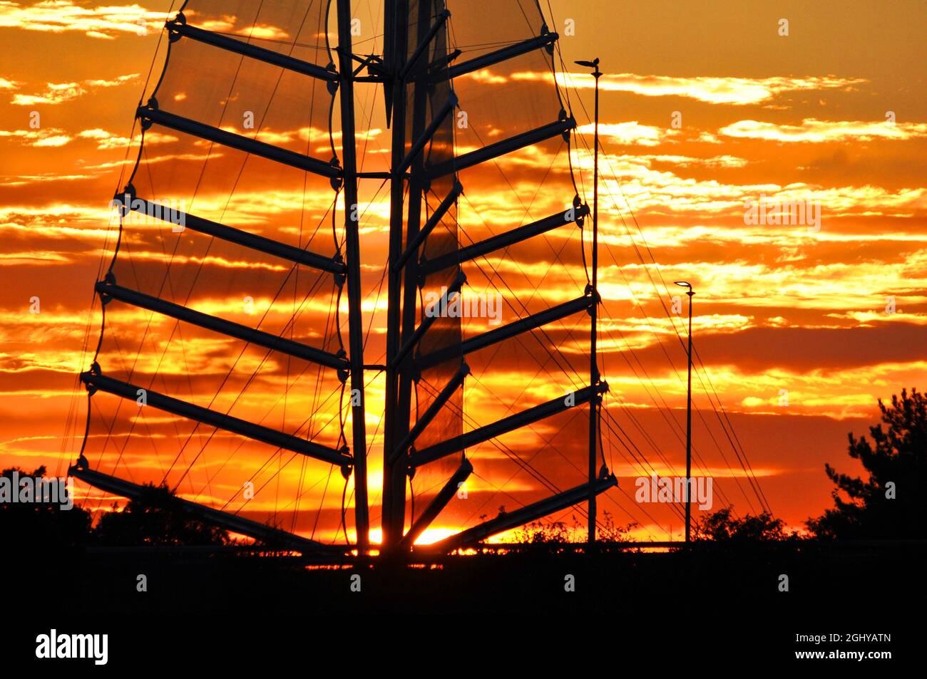 THE TRIMAST, SAILS OF THE SOUTH THE GATEWAY TO PORTSMOUTH ON THE M275 ...