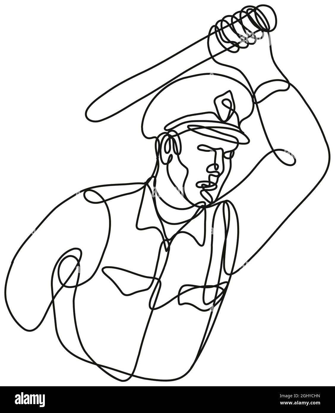 Police baton drawing hi-res stock photography and images - Alamy