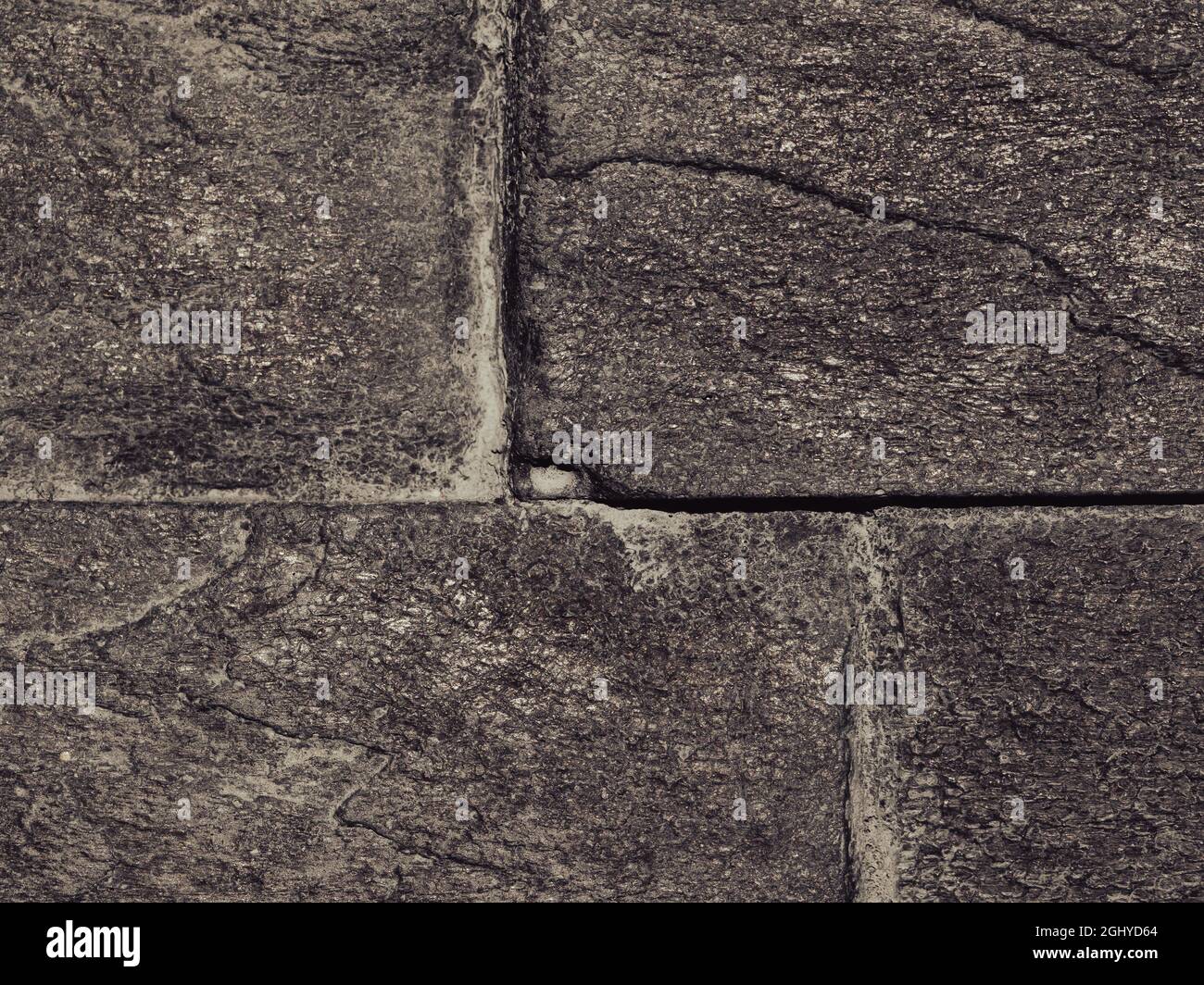 rustic wall made with rough stone bricks Stock Photo - Alamy