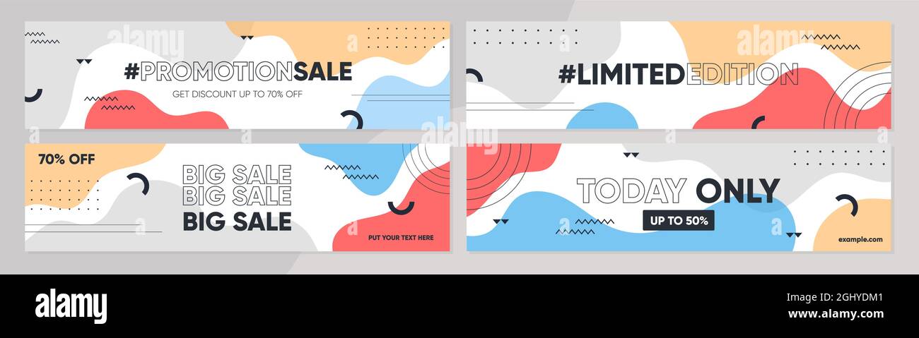 Sale banner template collection for promotion sale. Editable banner for ...