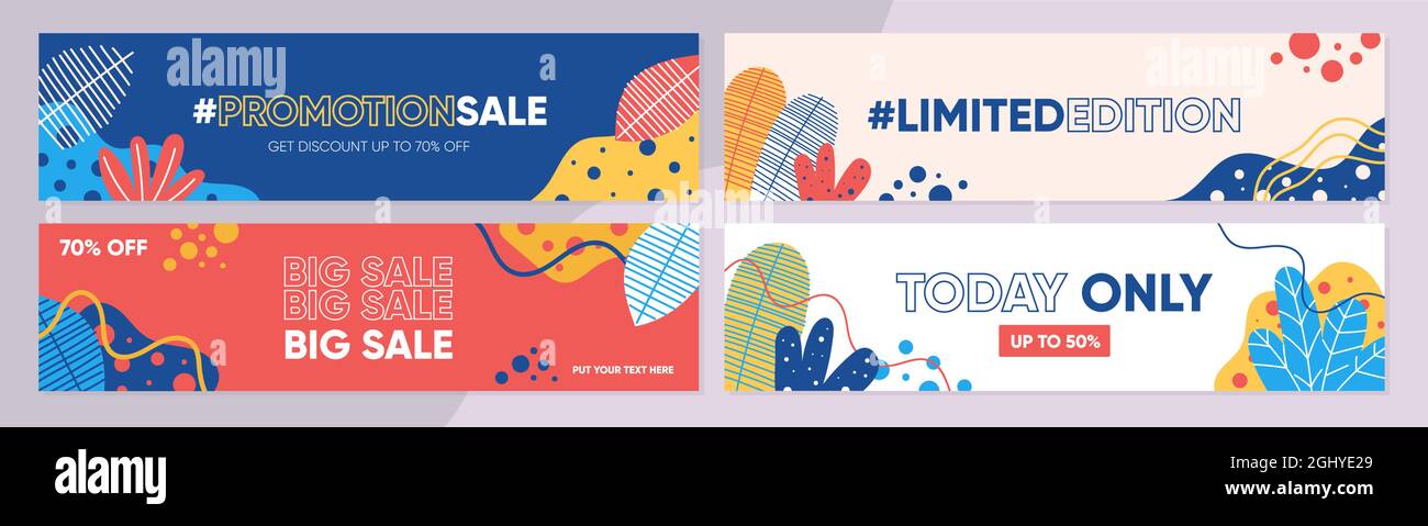 Sale banner template collection for promotion sale. Editable banner for ...