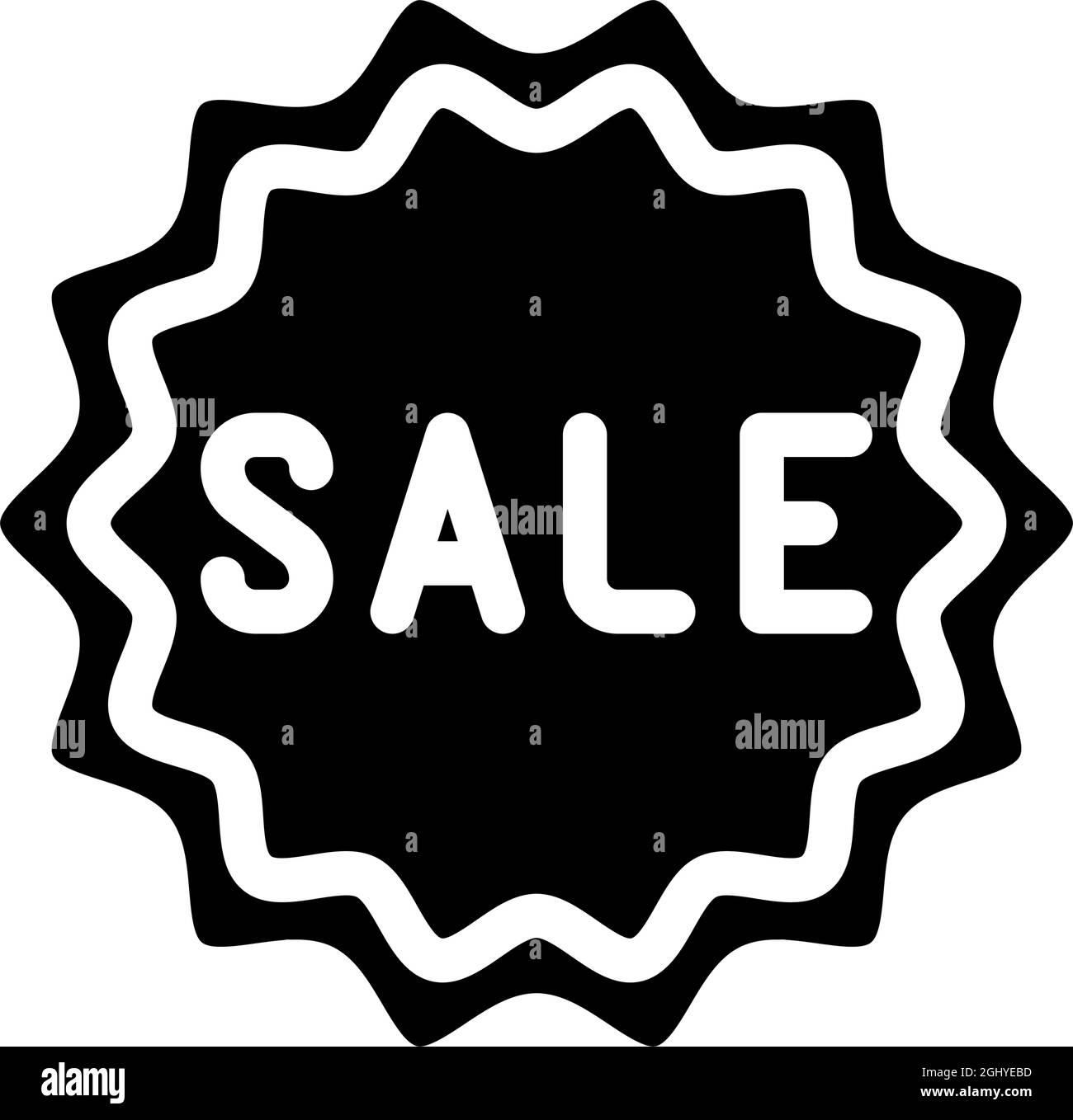 mark sale glyph icon vector illustration Stock Vector Image & Art - Alamy