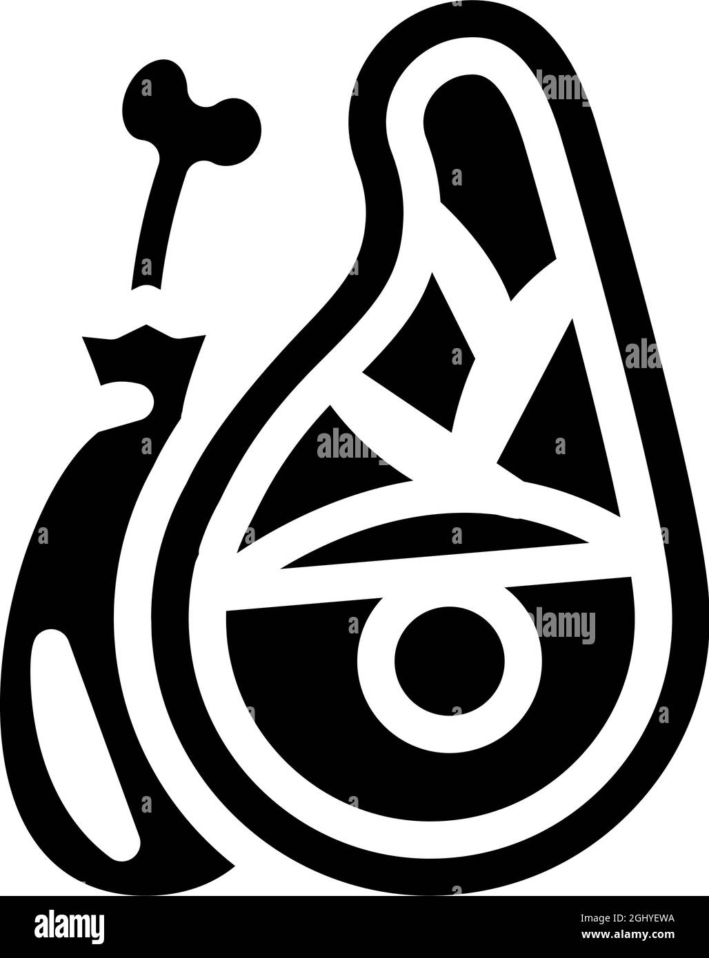 meat product glyph icon vector illustration Stock Vector Image & Art ...