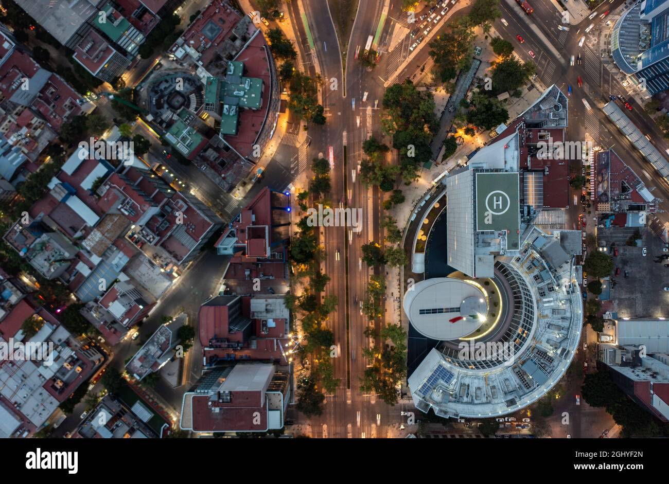 Modern residential and commercial buildings in the city center hi-res ...