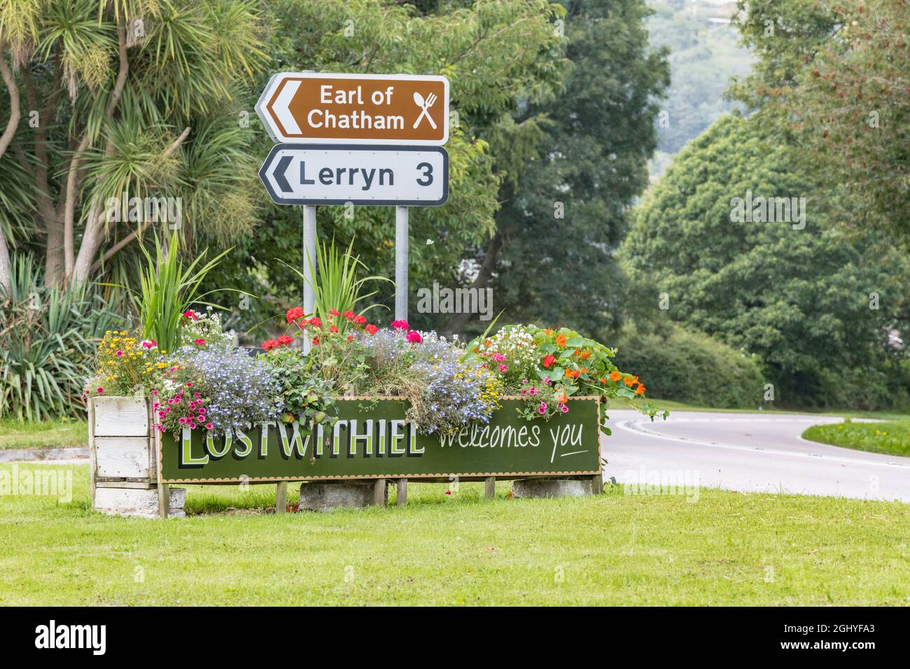 Welcome to cornwall sign hi-res stock photography and images - Alamy