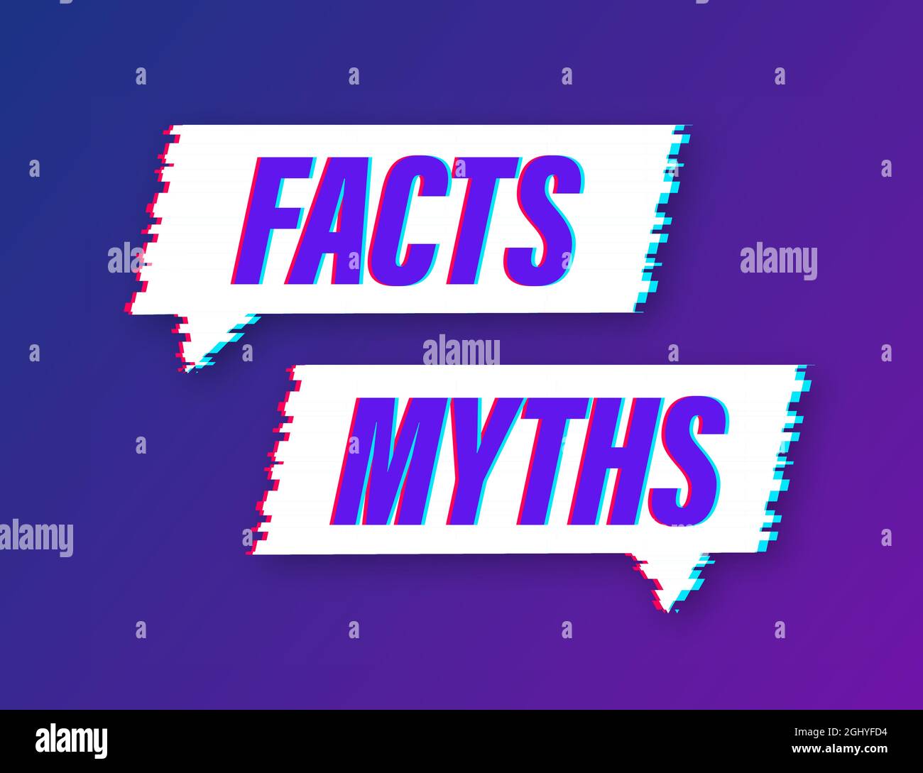 Myths facts. Facts, great design for any purposes. Vector stock ...