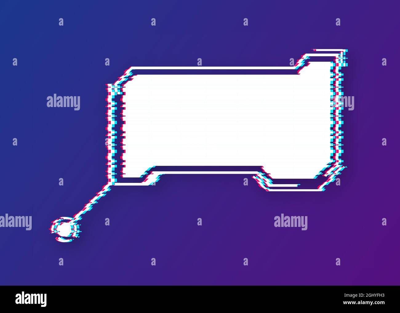 Abstract Hud Design, Glitch icon. Vector illustration Stock Vector ...