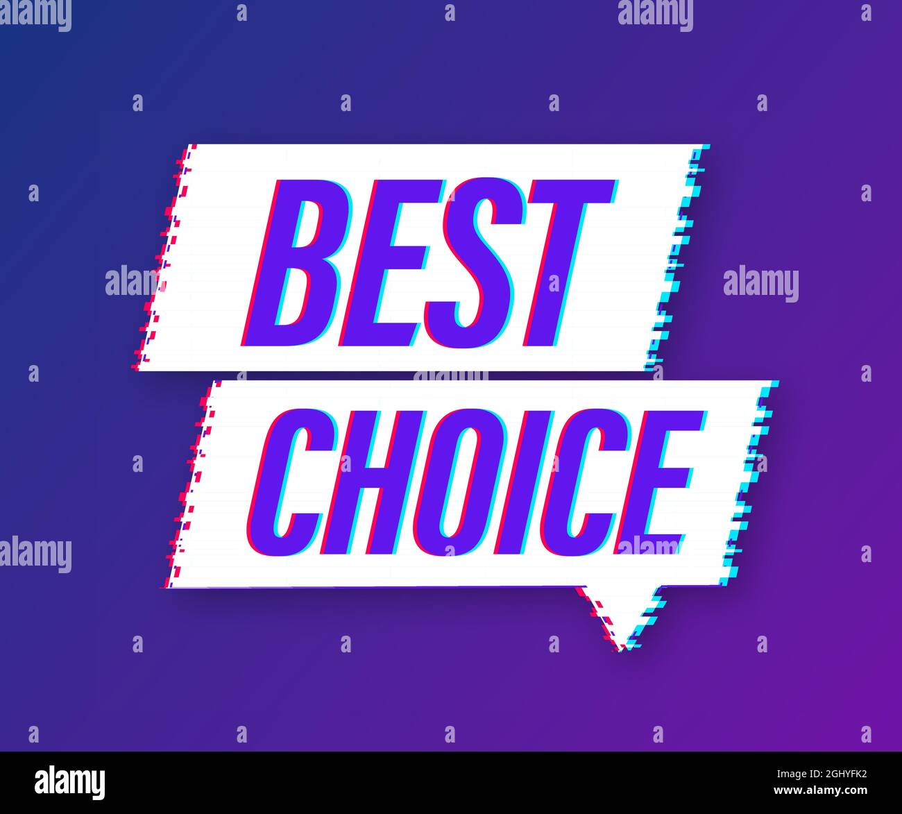 Best choice, glitch icon.Vector illustration Stock Vector Image & Art ...