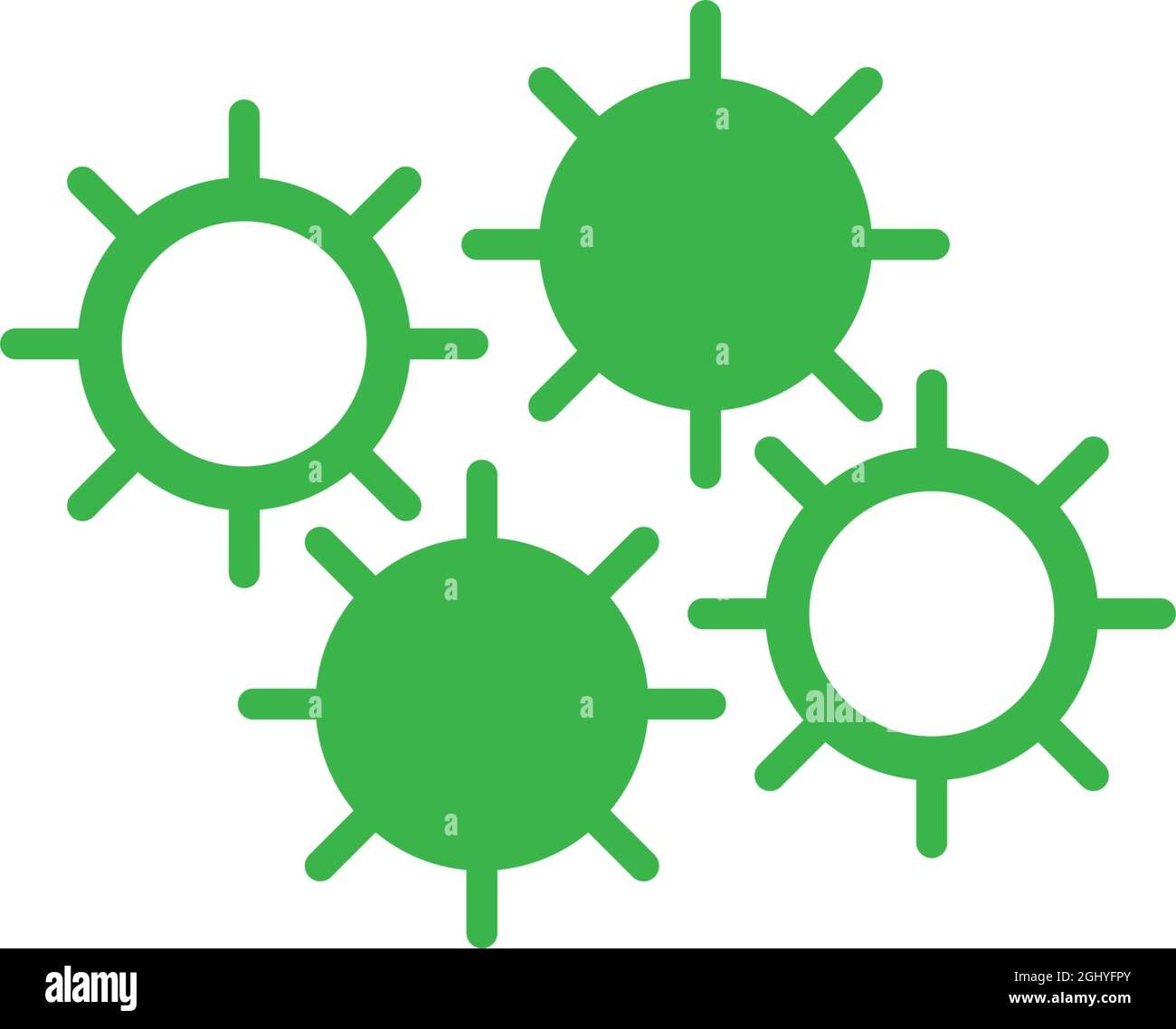 Bacterial Probiotic icon vector flat design template Stock Vector Image ...