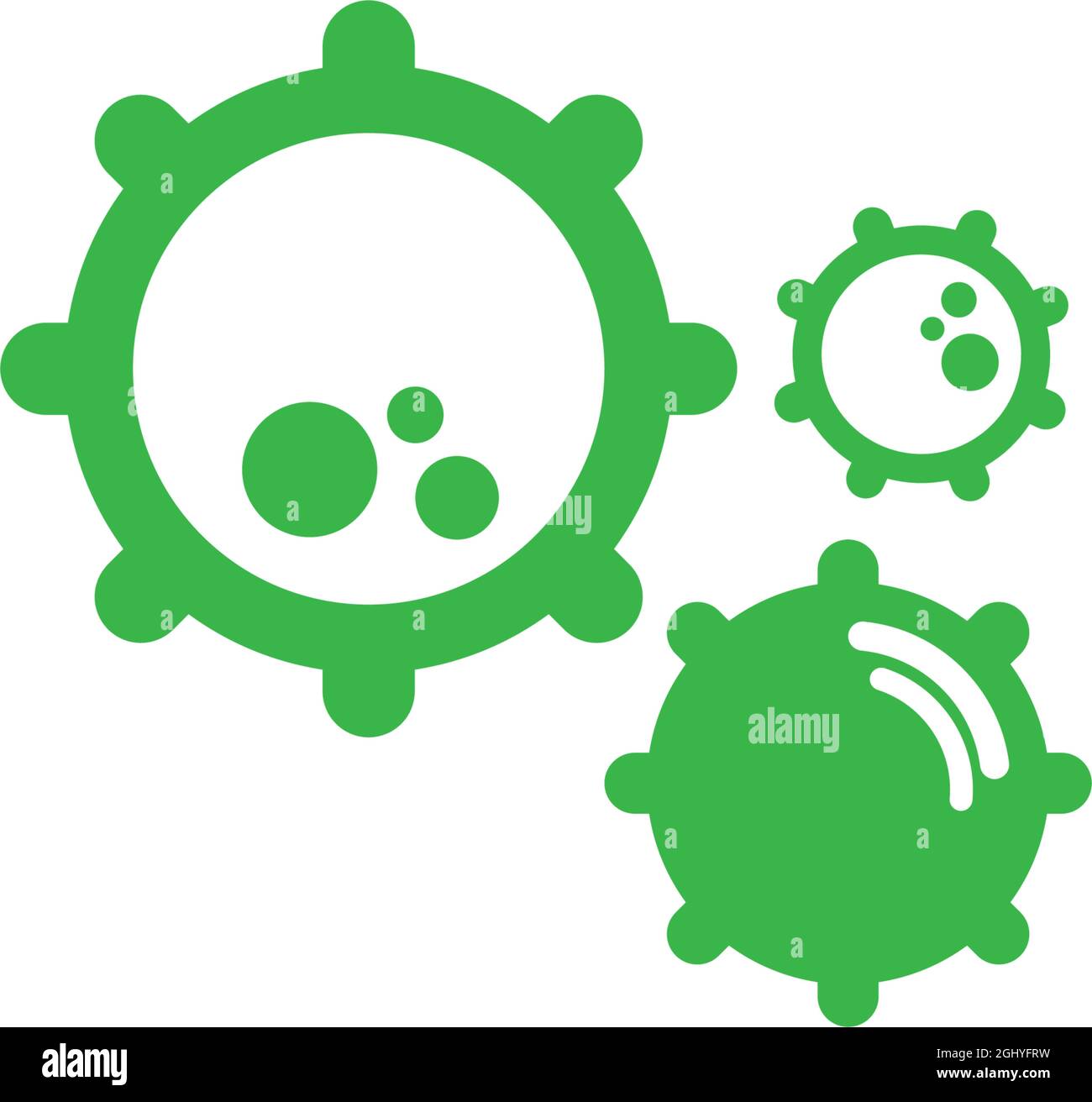 Bacterial Probiotic icon vector flat design template Stock Vector Image ...