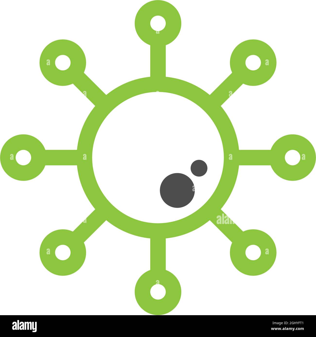 Bacterial Probiotic icon vector flat design template Stock Vector Image ...