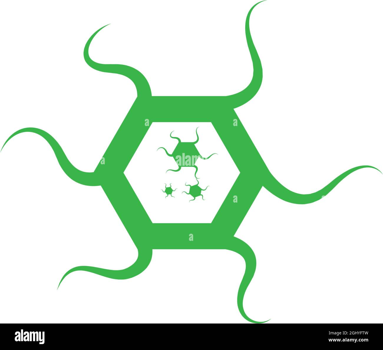 Bacterial Probiotic icon vector flat design template Stock Vector Image ...