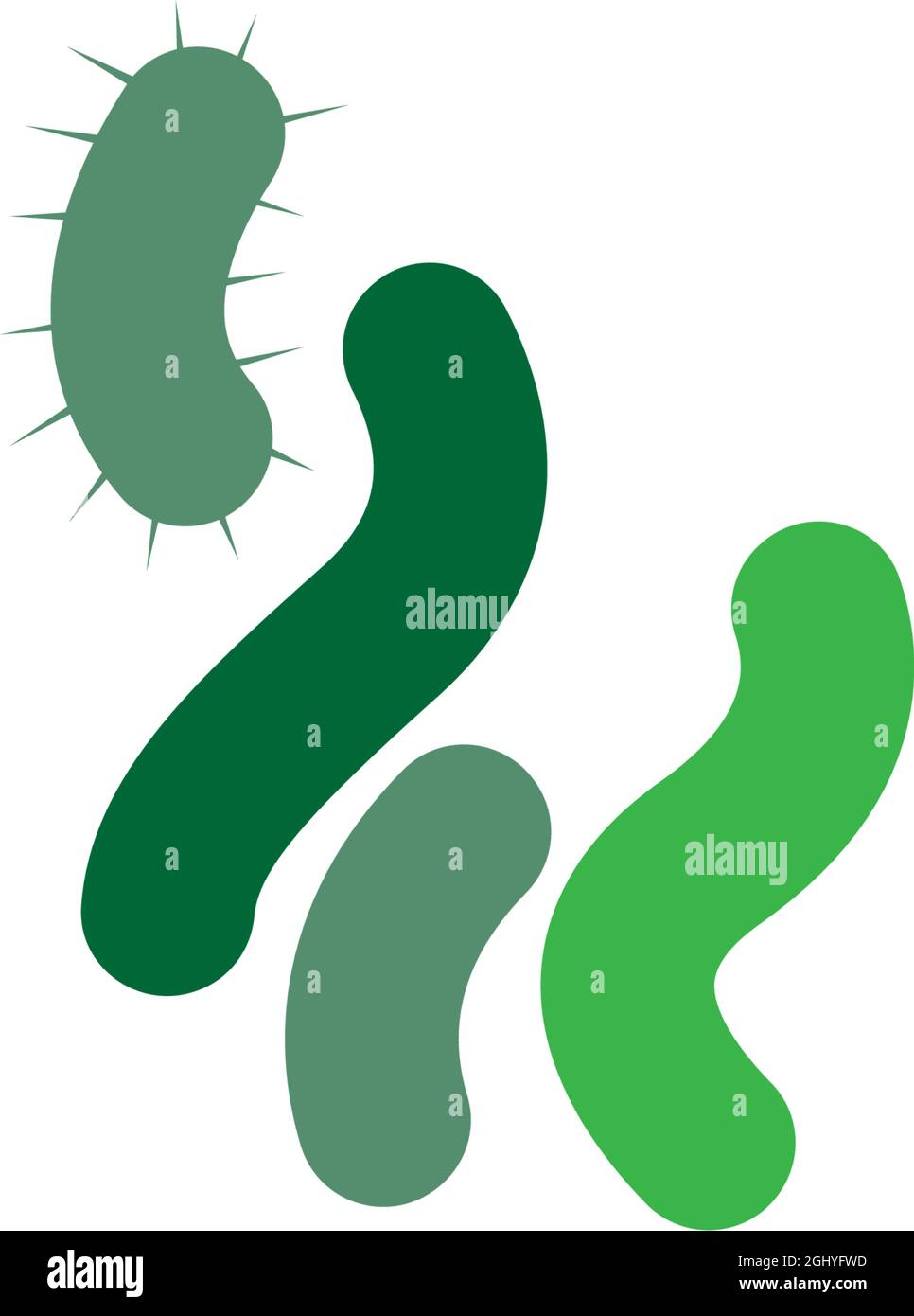 Bacterial Probiotic icon vector flat design template Stock Vector Image ...
