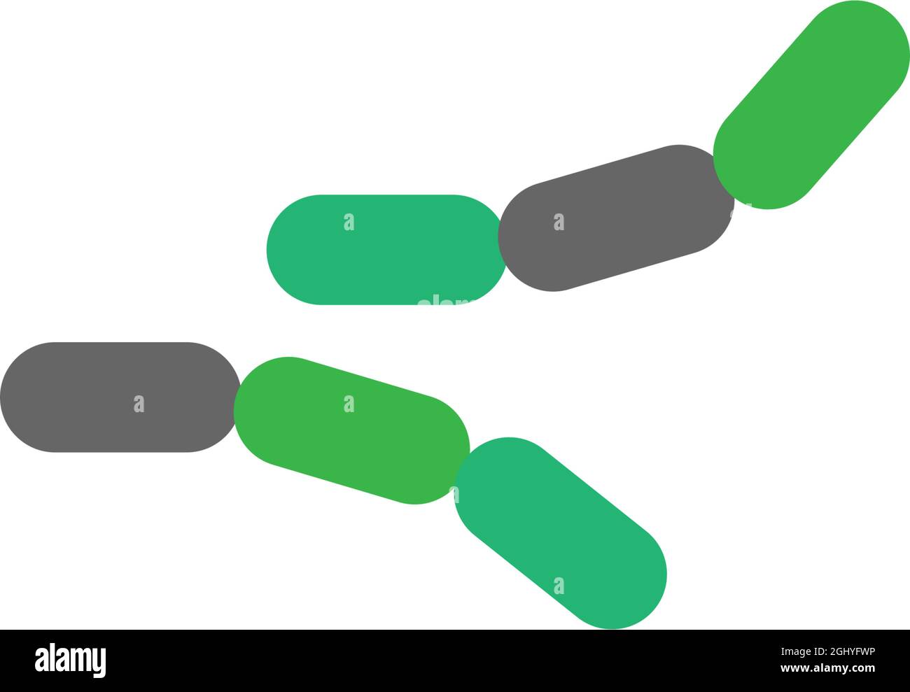 Bacterial Probiotic icon vector flat design template Stock Vector Image ...
