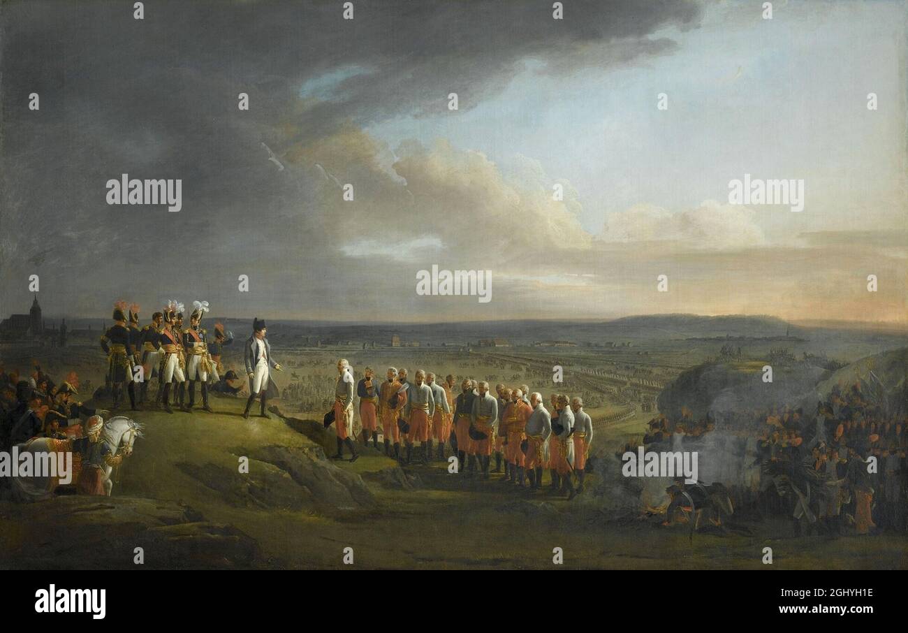 Napoleon takes the surrender of General Mack and the Austrian army ...