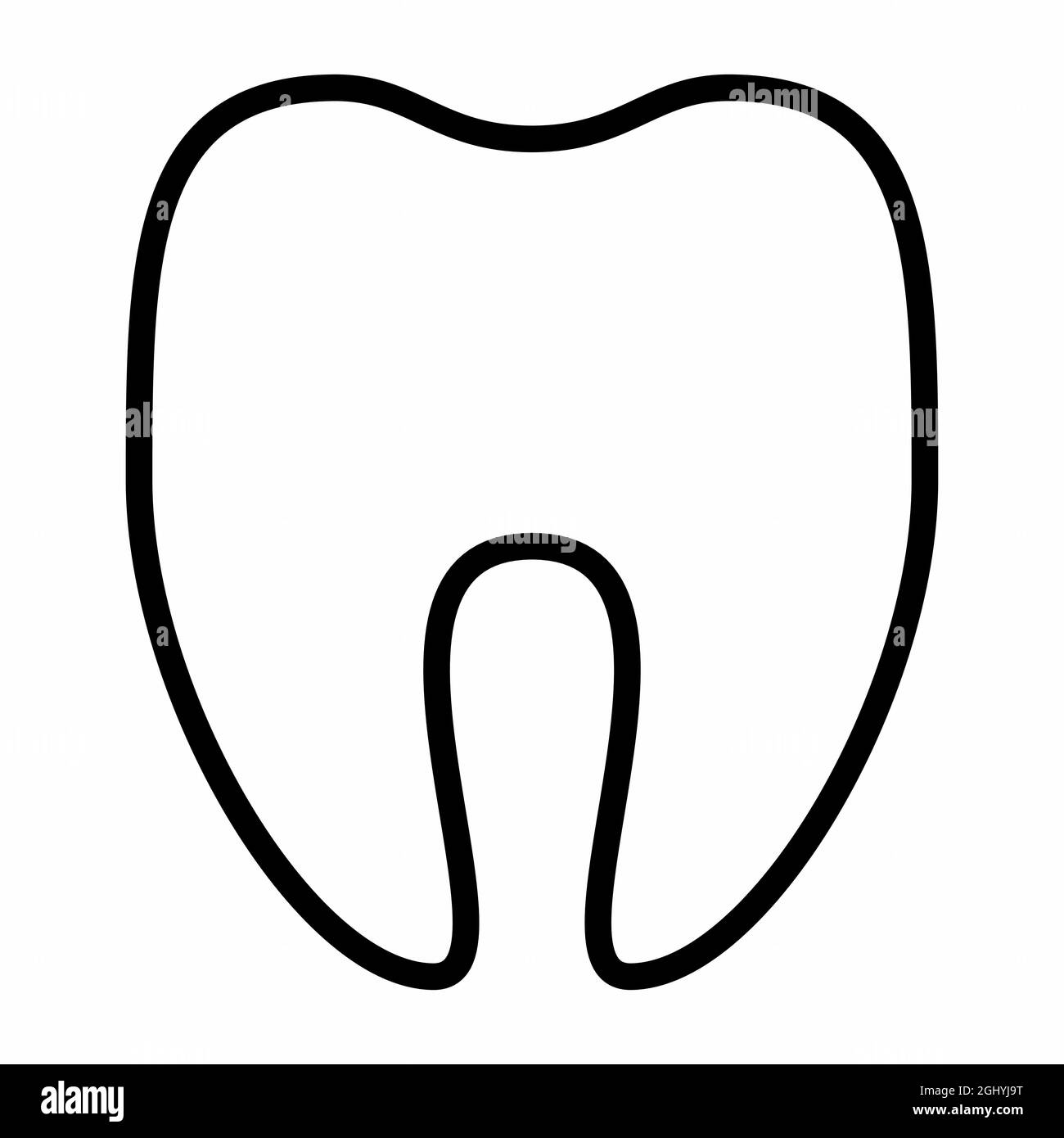 Icon Vector of Tooth - Line Style - Simple illustration, Editable ...
