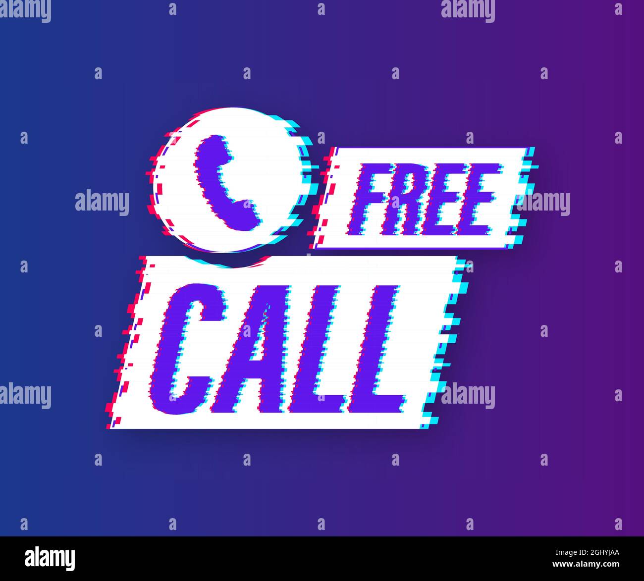 Free call. Information technology. Telephone glitch icon. Customer ...