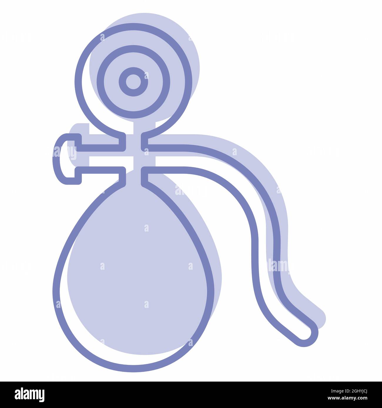 Icon Vector of Blood Pressure Monitor - Two Tone Style - Simple ...