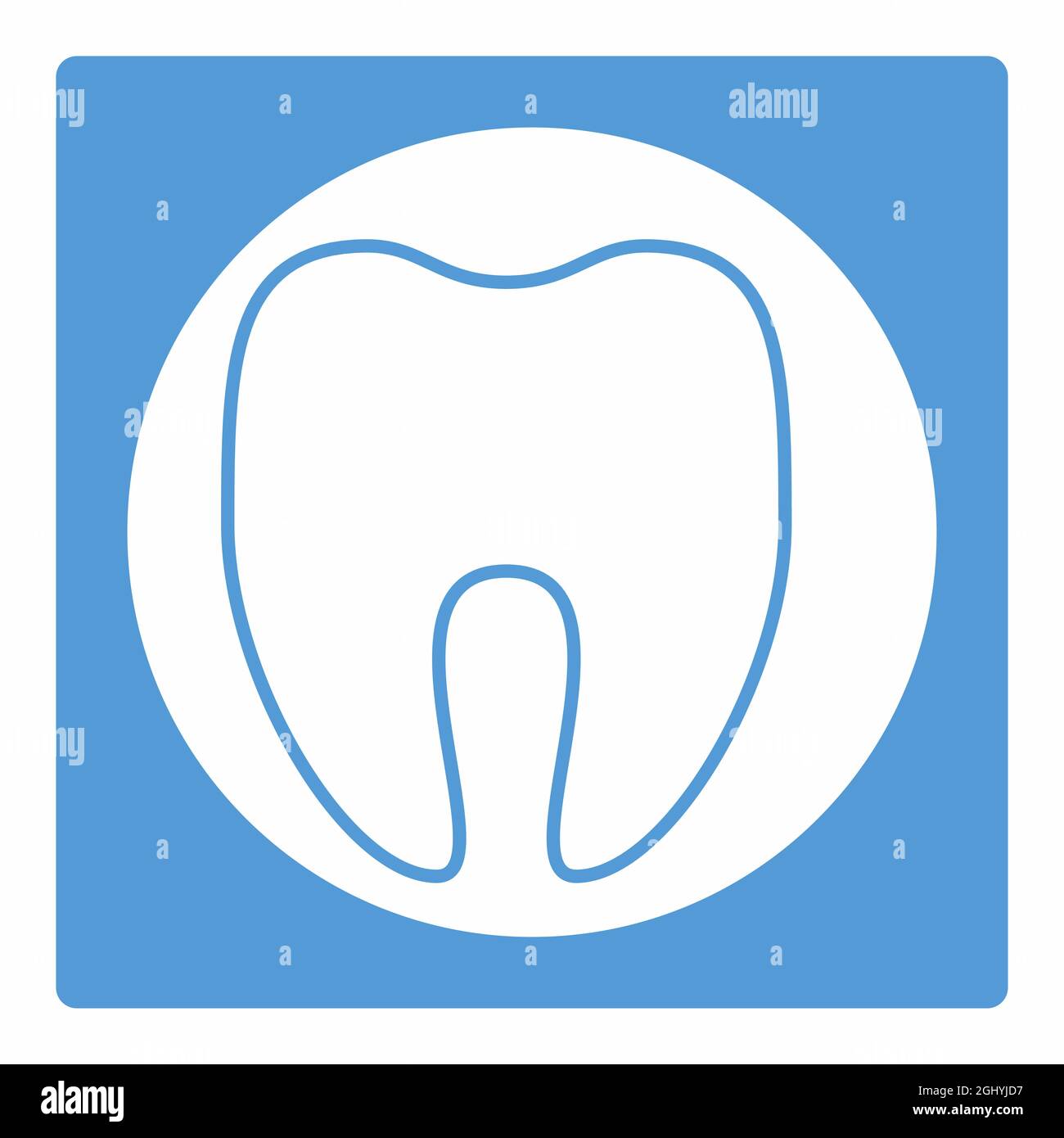 Icon Vector of Tooth - White Moon Style - Simple illustration, Editable ...