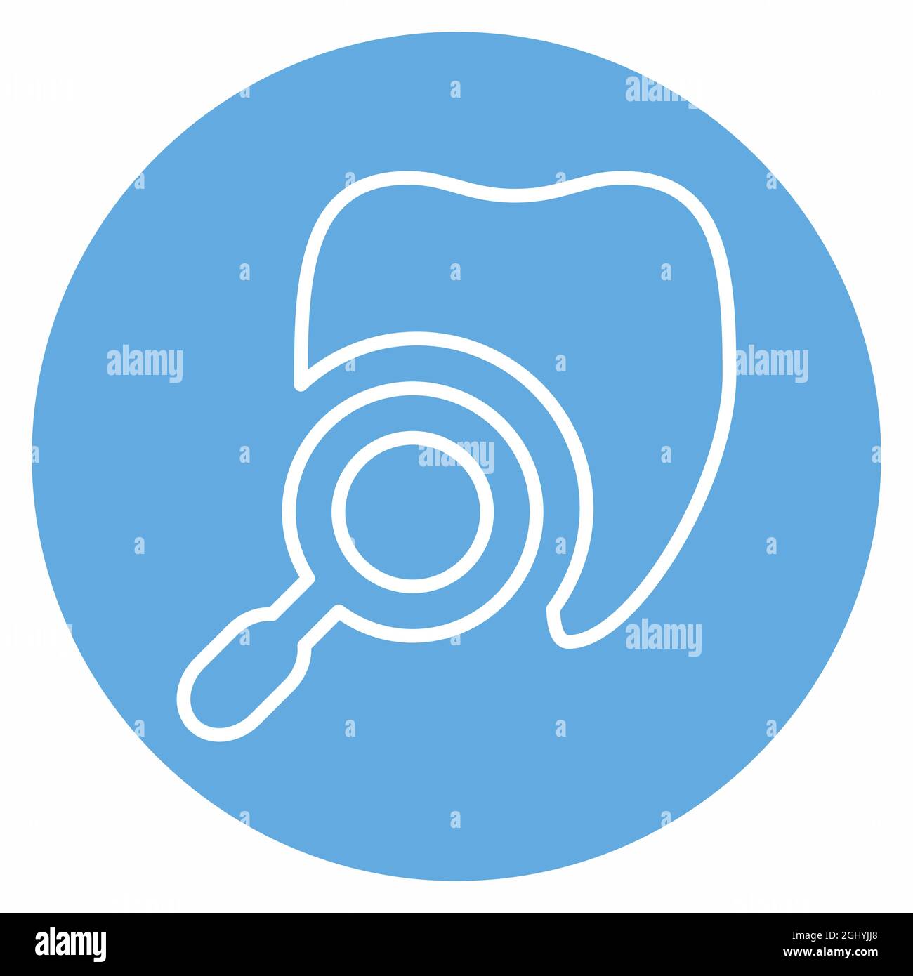 Icon Vector of Dentist - Blue Eyes Style - Simple illustration ...