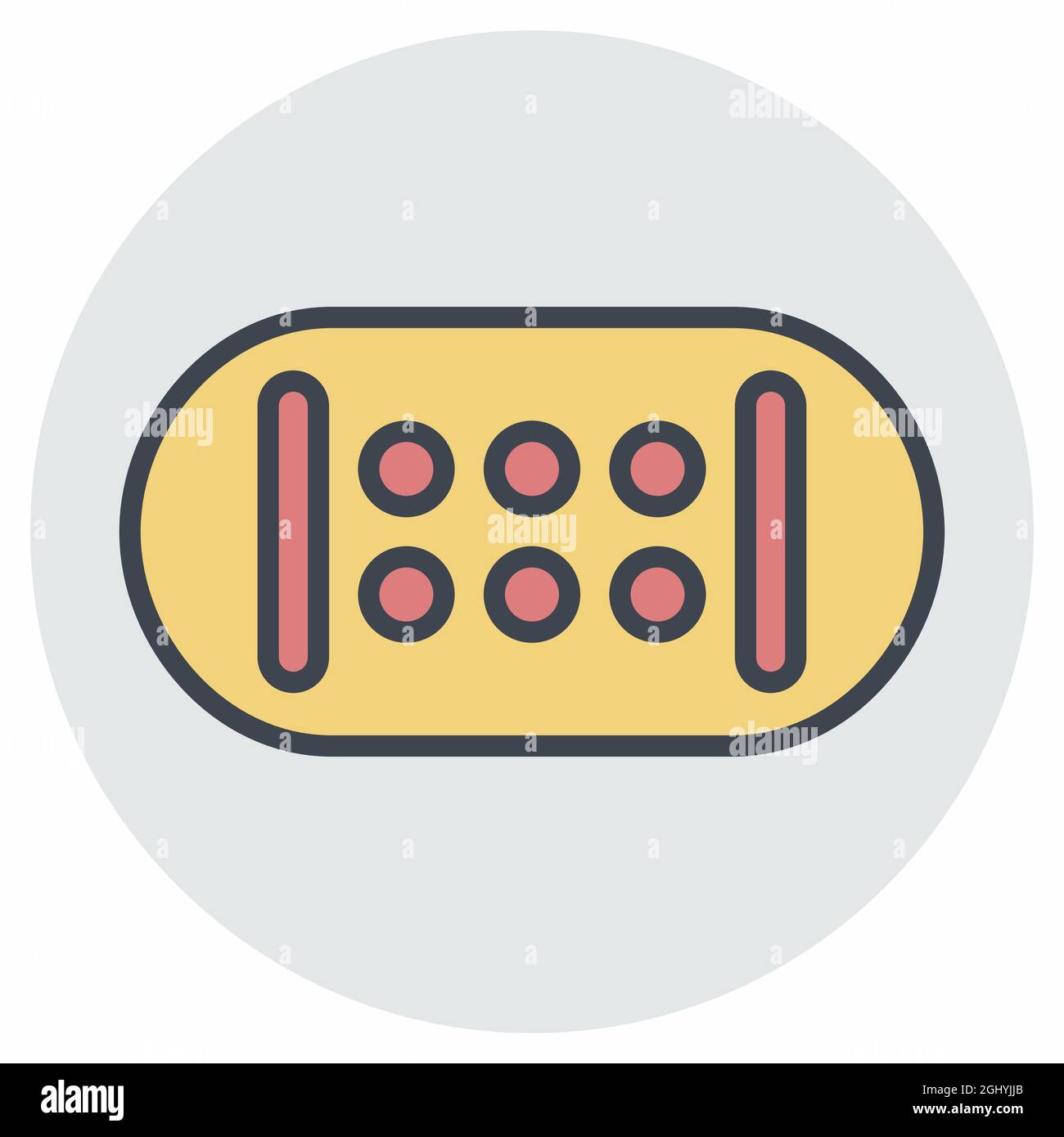 Icon Vector of Adhesive Plaster - Color Mate Style - Simple ...