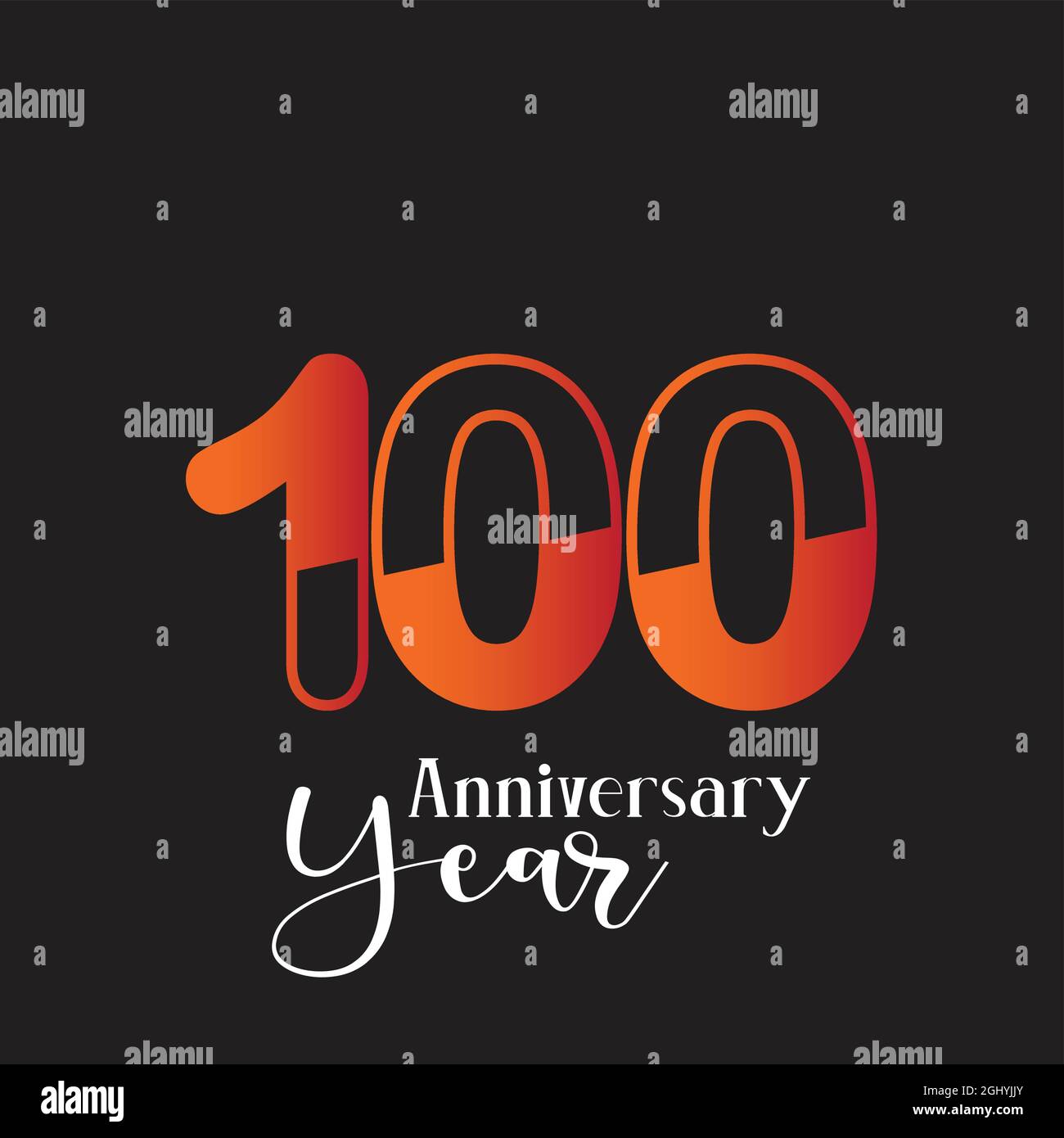 100 years logo Stock Vector Images - Alamy