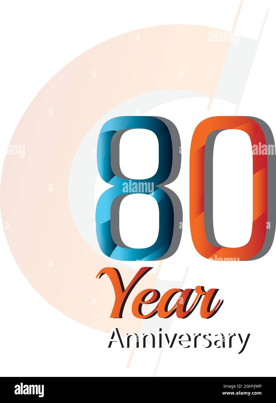 Happy 80th anniversary Cut Out Stock Images & Pictures - Alamy