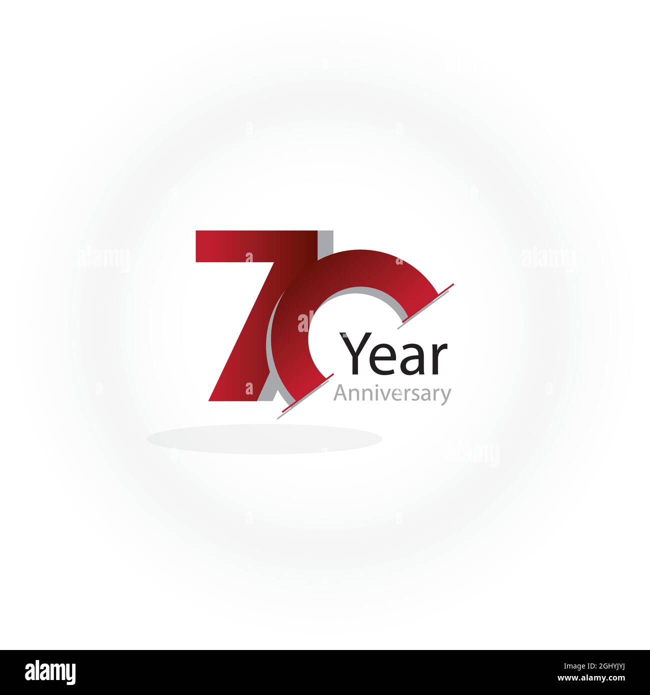 70 Year Anniversary Logo Vector Template Design Illustration Stock ...
