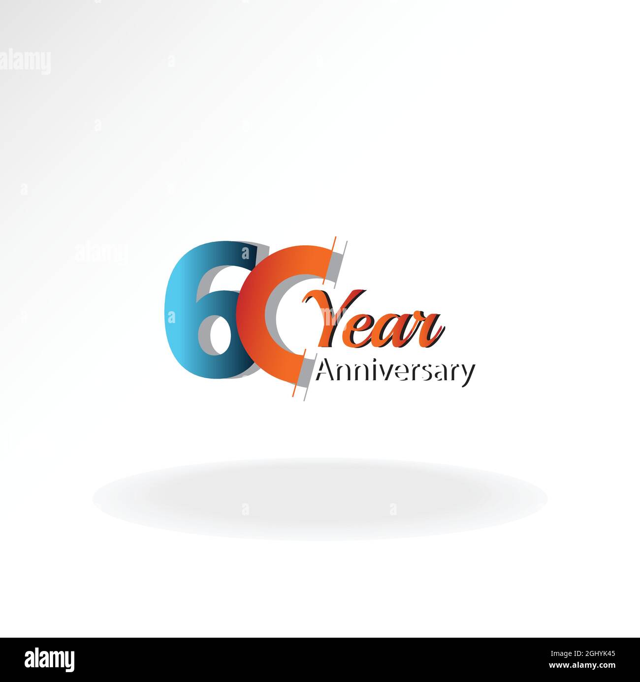 60 years birthday logo Cut Out Stock Images & Pictures - Alamy