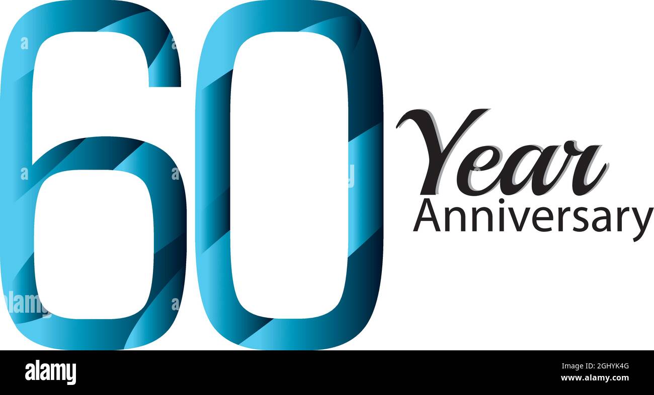 60 years birthday logo Cut Out Stock Images & Pictures - Alamy