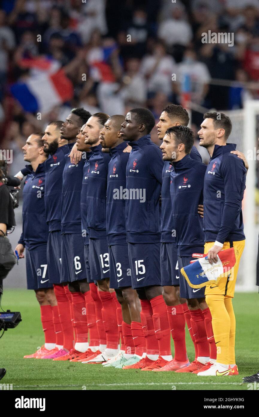 Team France during the 2022 FIFA World Cup Qualifier match between ...
