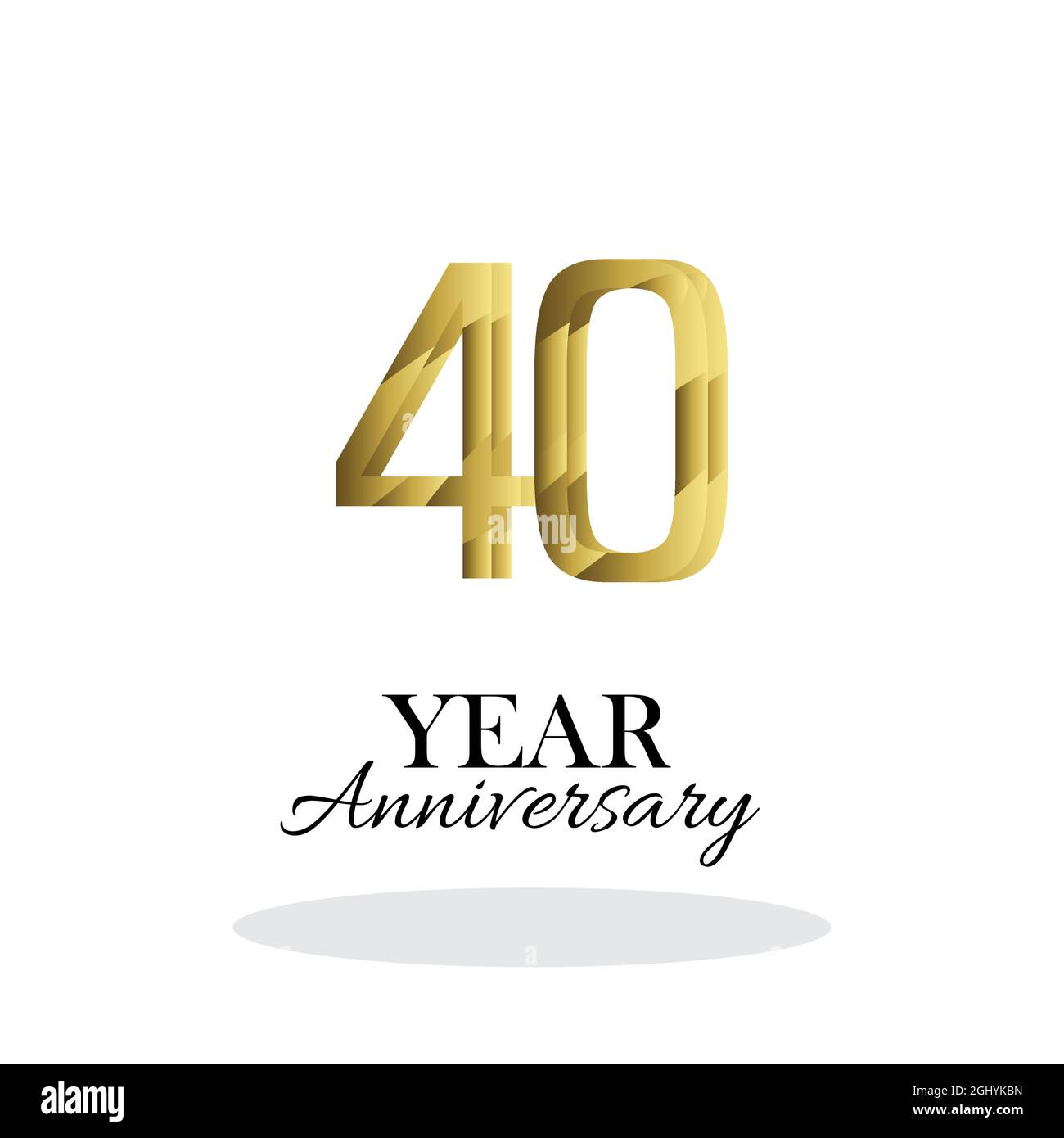 Happy 40th anniversary Cut Out Stock Images & Pictures - Alamy