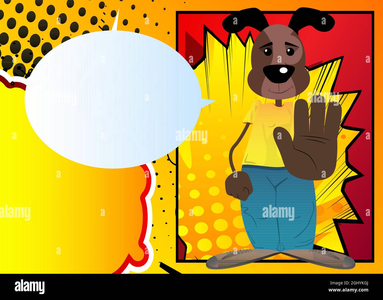 Refusal gesture Stock Vector Images - Alamy