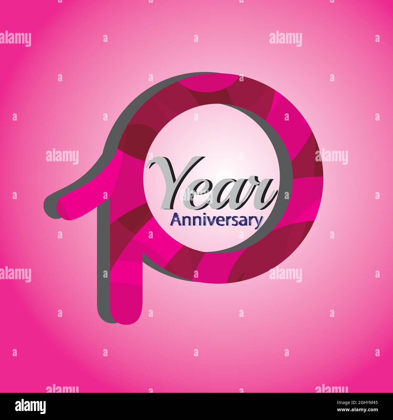 Year Anniversary Logo Vector Template Design Illustration Stock Vector ...