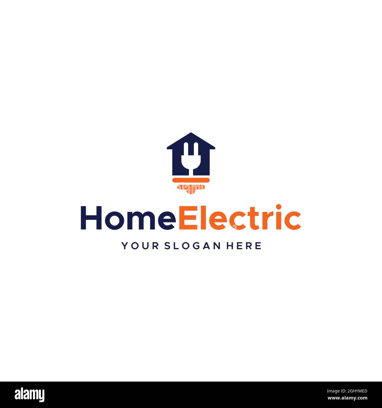 modern Electrohome electric house logo design Stock Vector Image & Art ...