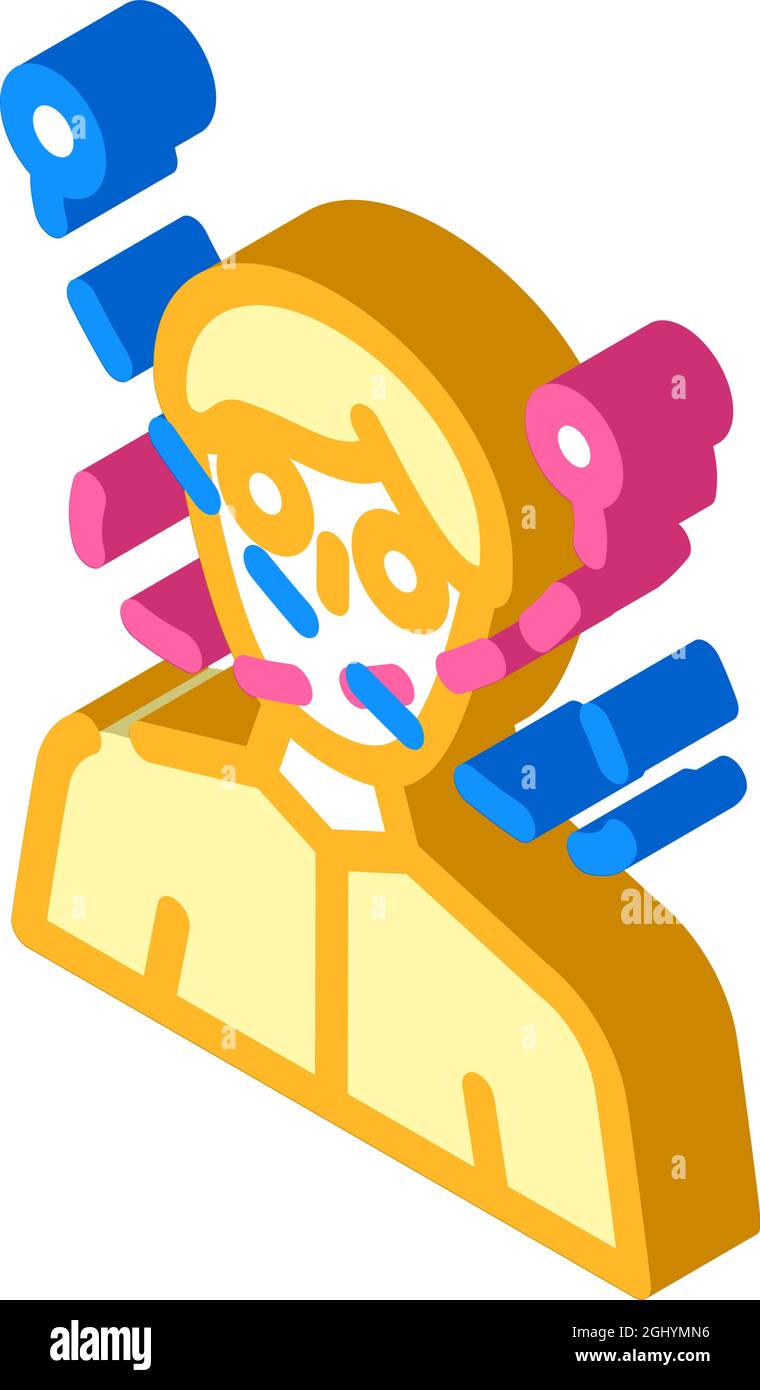 madness guy isometric icon vector illustration Stock Vector Image & Art ...