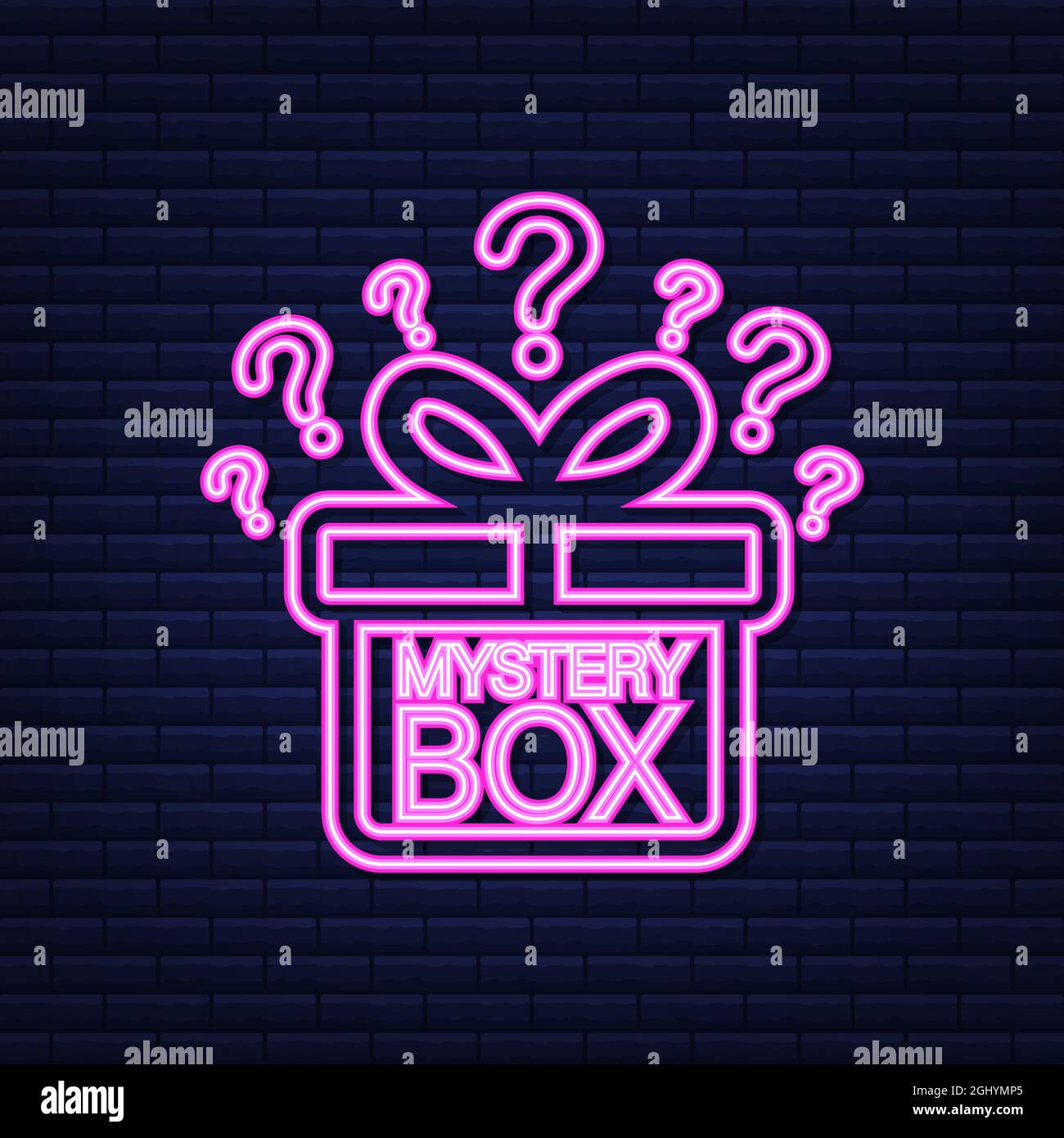 Mystery box. Packaging for concept design. Surprise present. Package ...