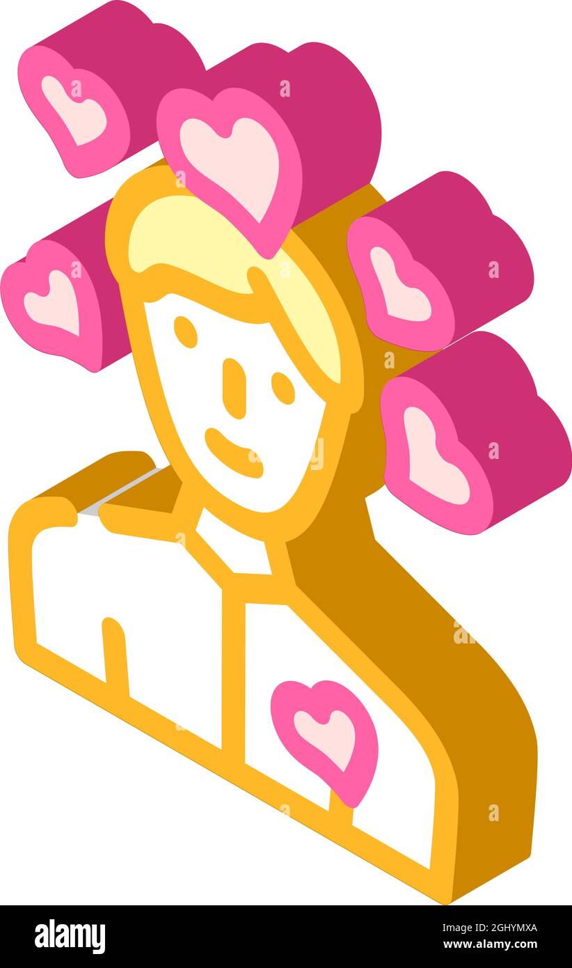 love man isometric icon vector illustration Stock Vector Image & Art ...