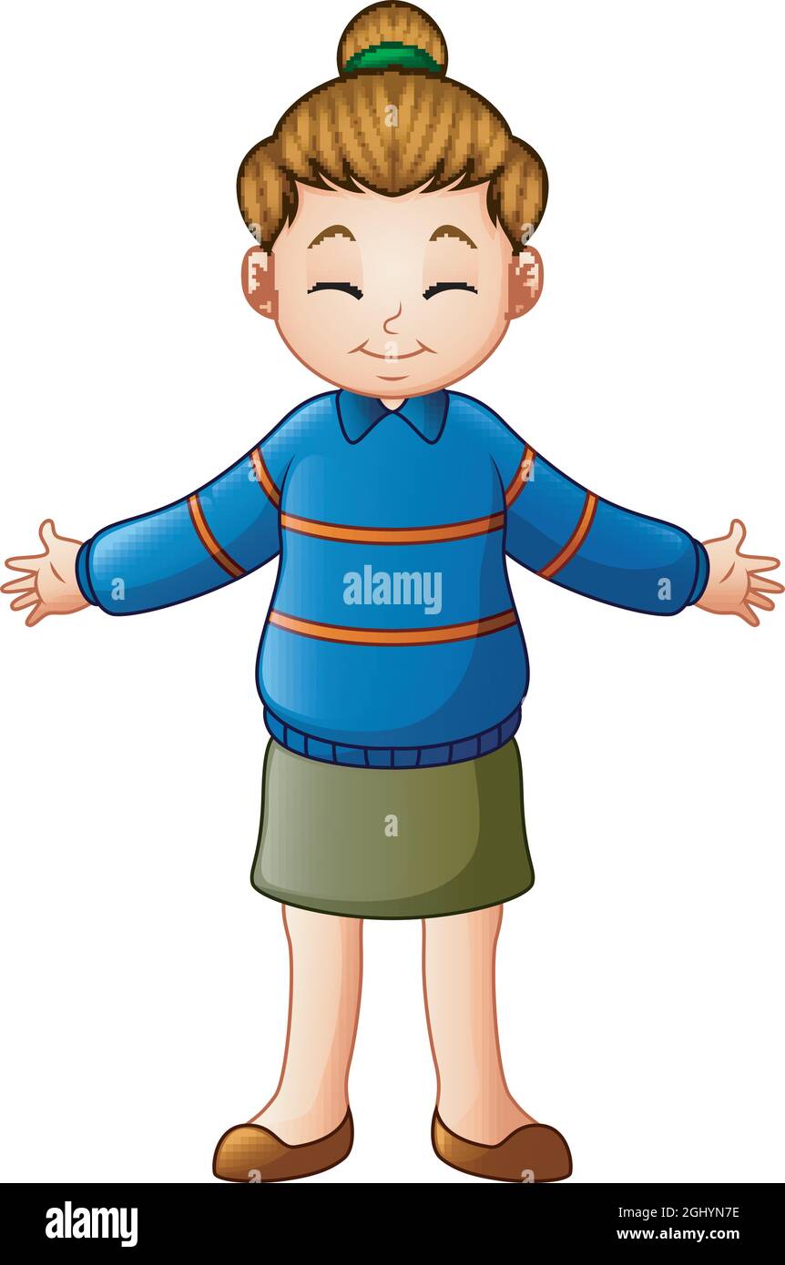 Cute woman wearing winter Stock Vector Images - Alamy