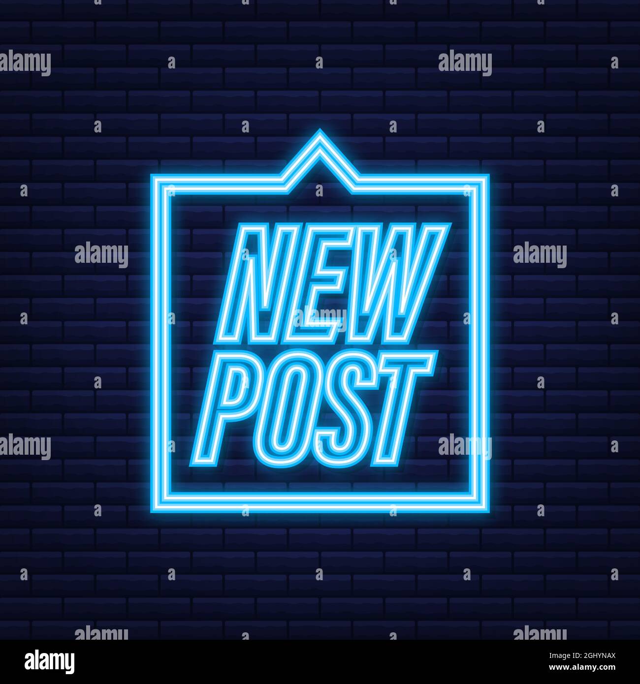 Neon social media buttons hi-res stock photography and images - Alamy