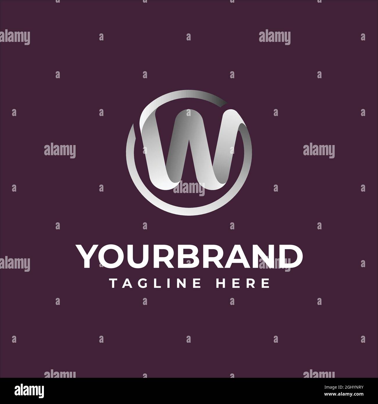 W In Circle Logo Free And Customizable Circular Logo Templates | Canva