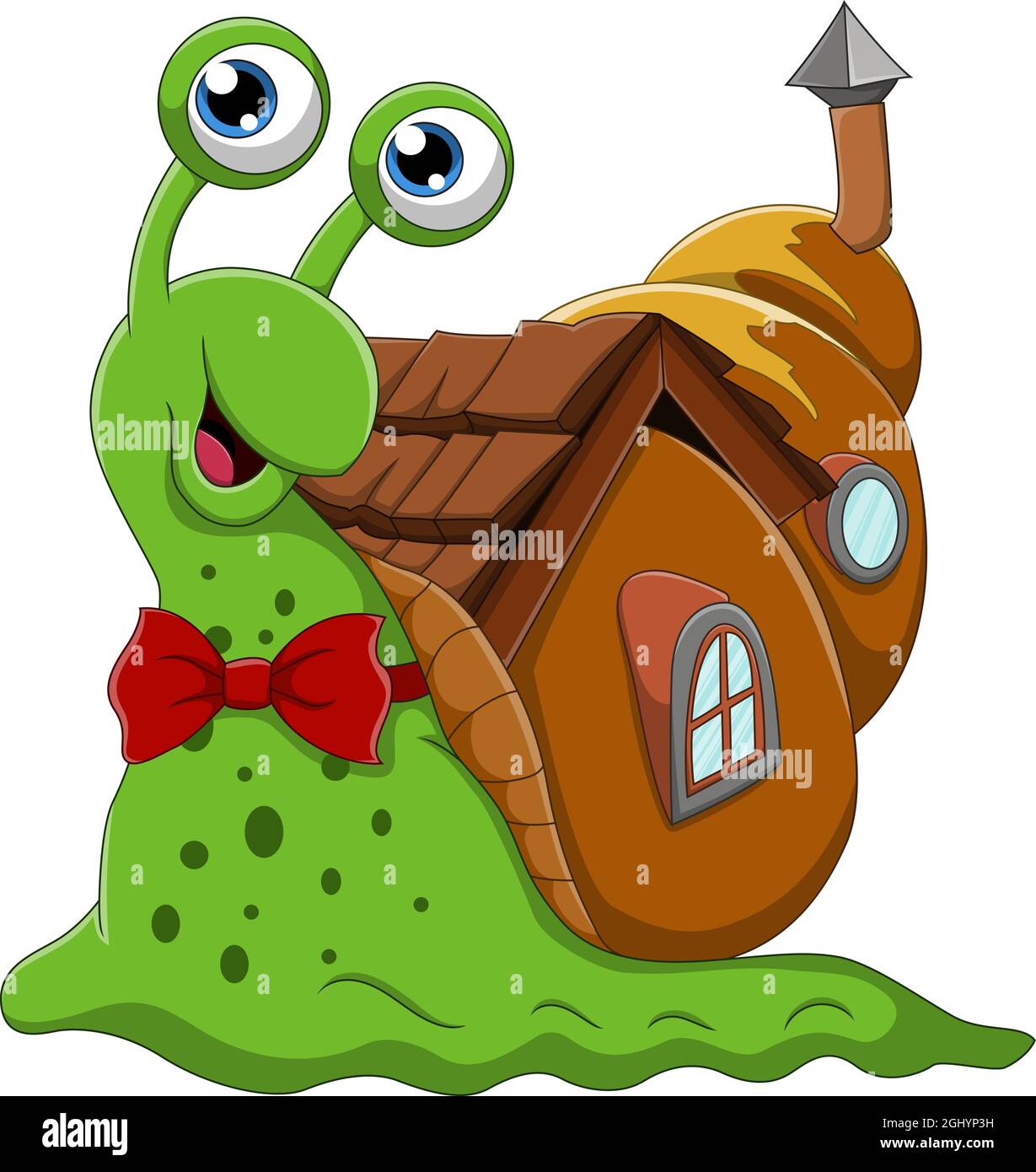 Cartoon snail with shell house Stock Vector Image & Art - Alamy