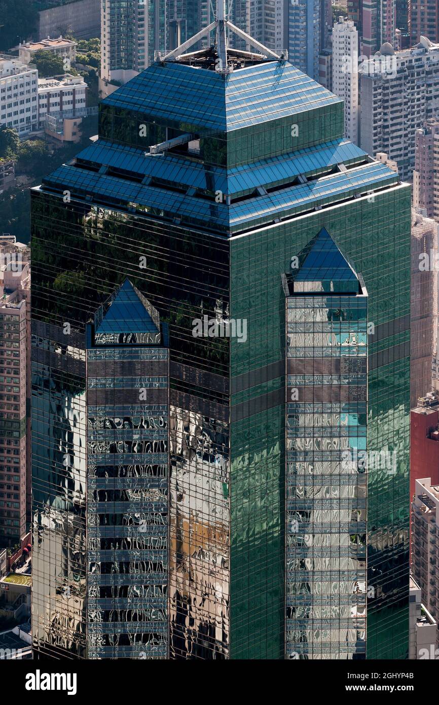Detail of the architectural features of The Center, a commercial ...