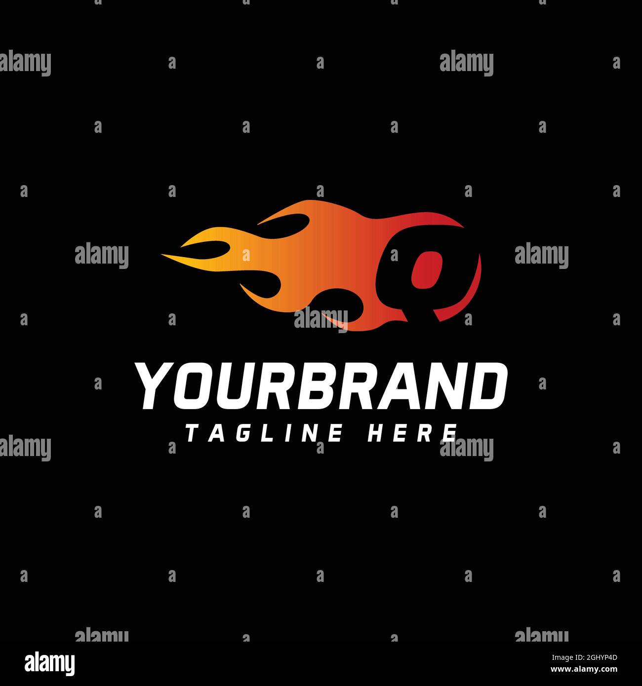 Fire Letter Q Logo Design. Fire Logo Modern Lettering Concept Vector ...