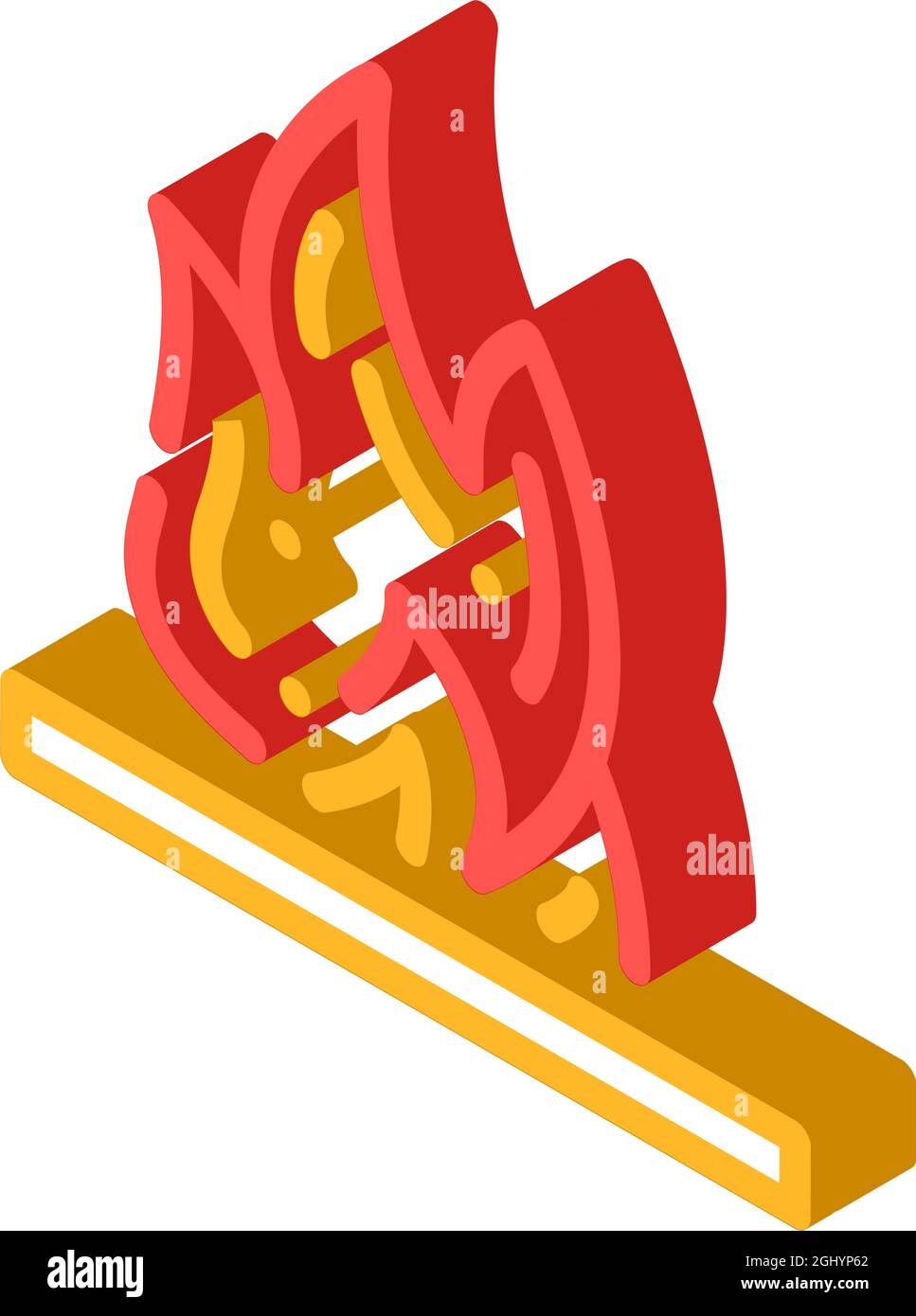 flammable container isometric icon vector illustration Stock Vector ...