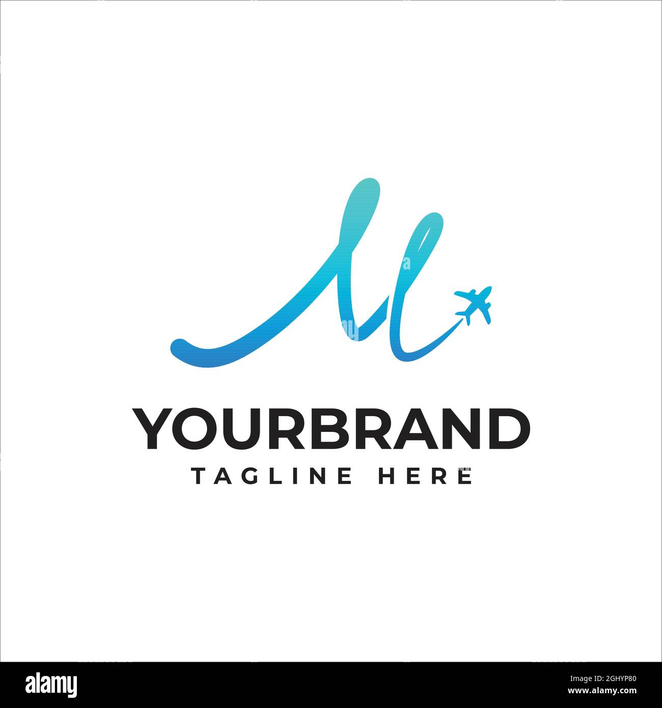 airline business travel logo with letter M Stock Vector Image & Art - Alamy
